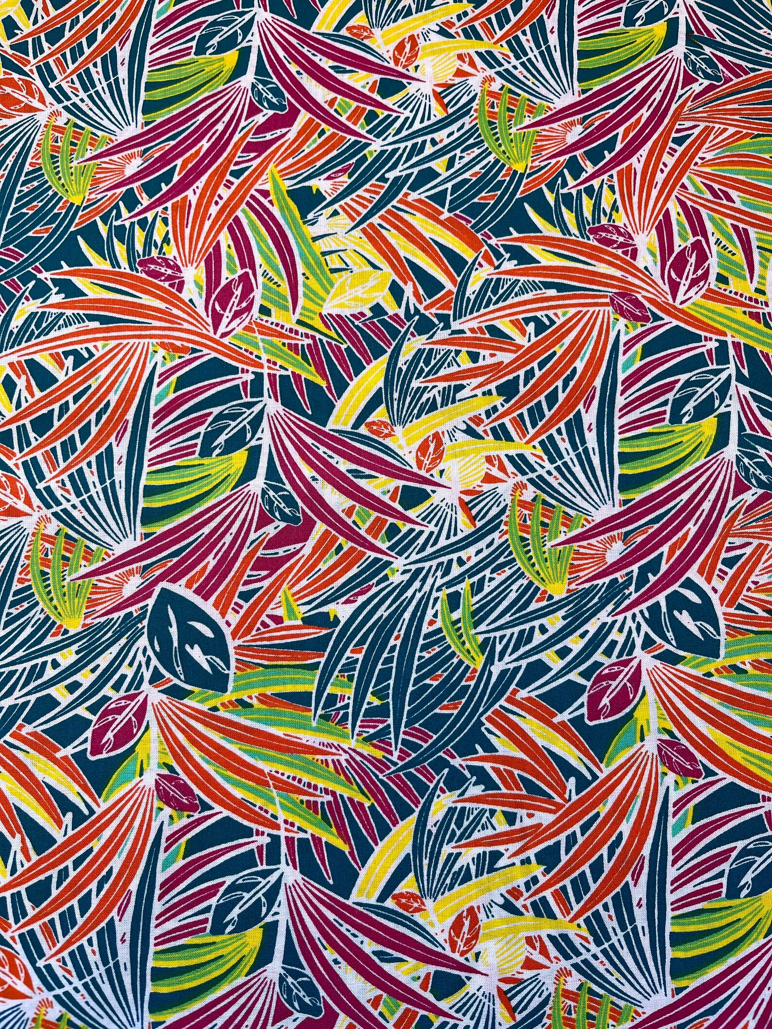 Rainbow Fern Summer Fabric - Etsy