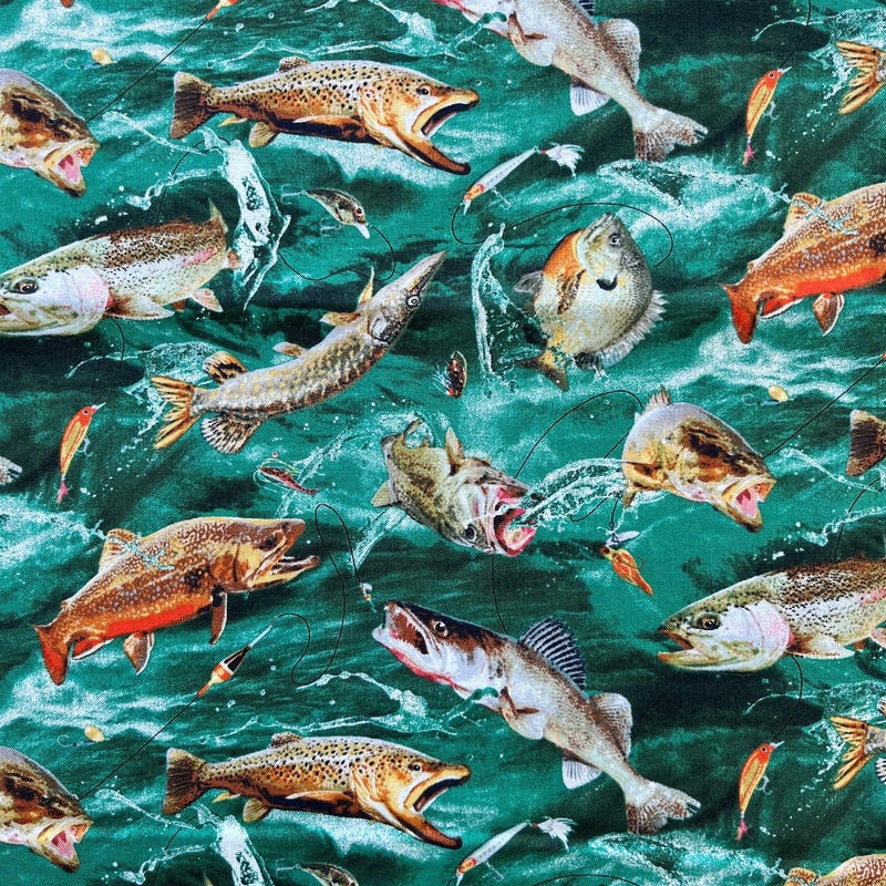 Fish Fabric - Etsy