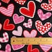 Valentine’s Day Patterned Hearts Fabric - Etsy