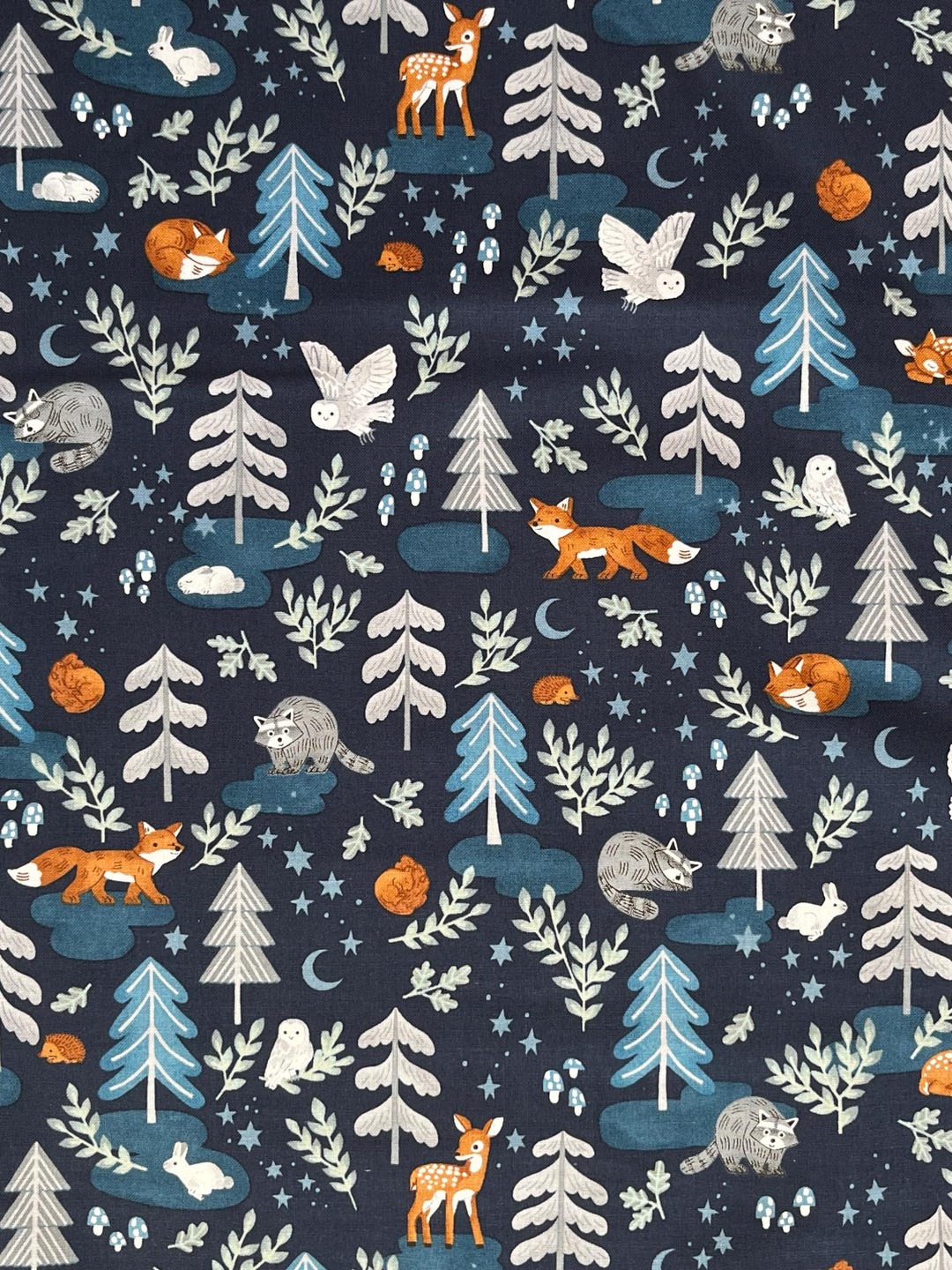 Enchanted Forest Animals Fabric - Etsy
