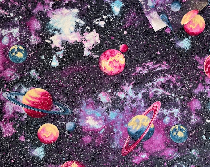 Space Fabric, Outer Space, Solar System Fabric, Galaxy Fabric, Stars ...
