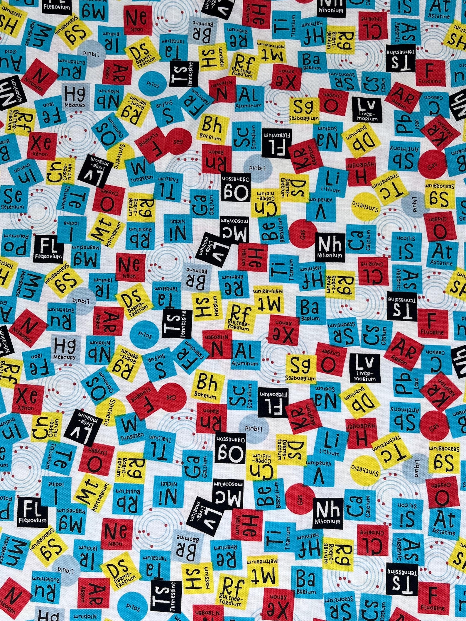 Chemistry Science Fabric - Etsy