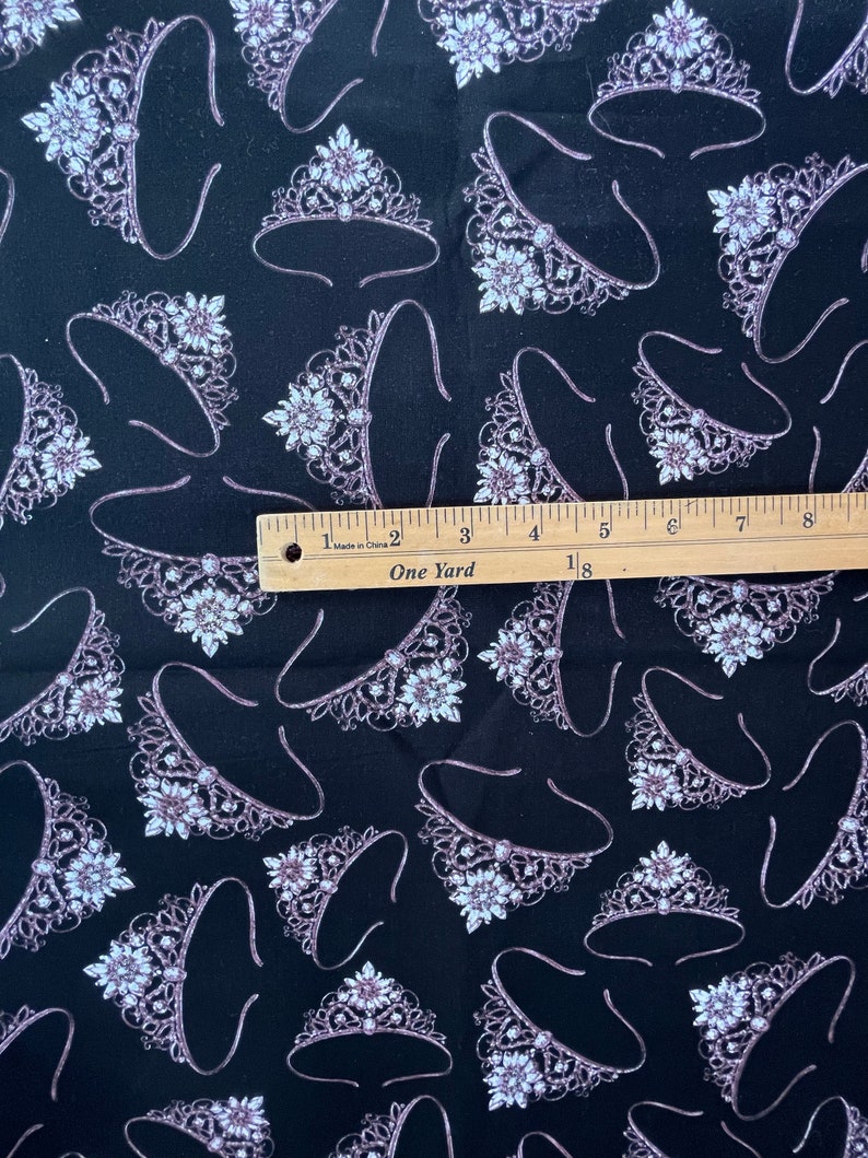 Princess Crown Fabric - Etsy