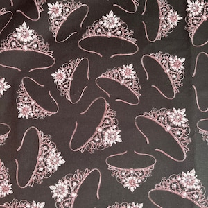 Princess Crown Fabric - Etsy