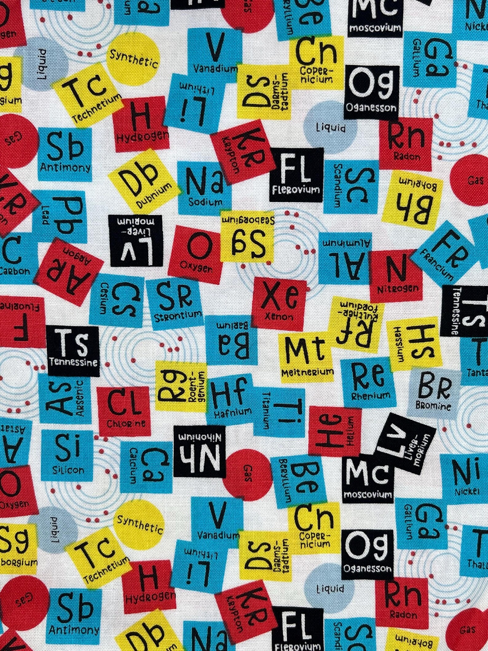 Chemistry Science Fabric - Etsy