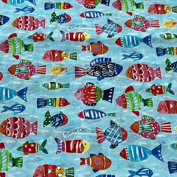 Tropical Fish Fabric - Etsy