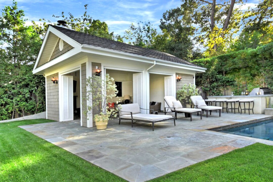 Cape Cod Style Pool House / Cabana / Accessory Building Full - Etsy