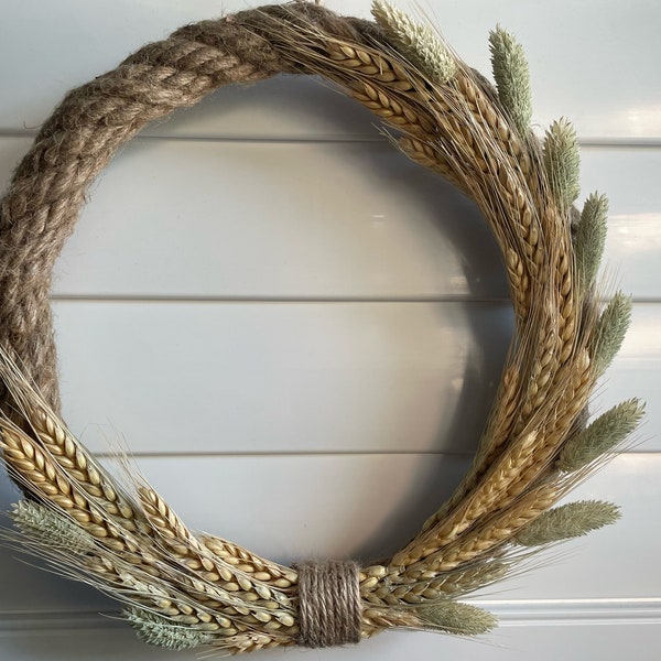 Wheat Wreath - Etsy