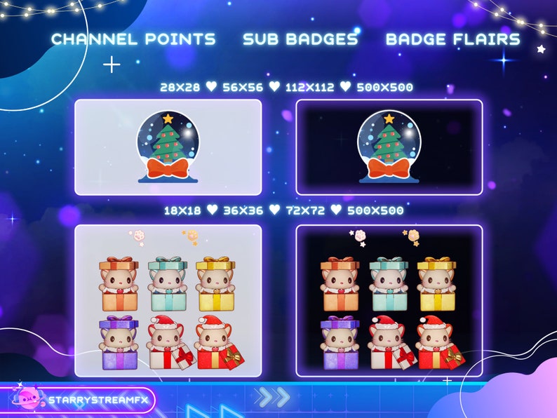 Christmas Twitch Stream Overlay Package: Animated Winter Theme (digital ...
