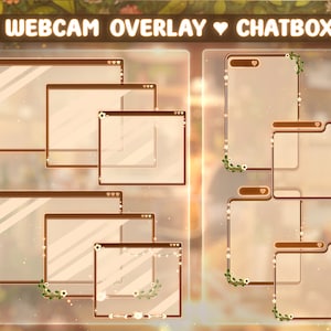 Stream Overlay Package Cozy Room Cat - Twitch Stream Screens - Neon ...