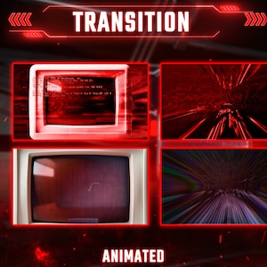 Sci-fi Red Neon Room Stream Overlay Package (digital Download) - Etsy