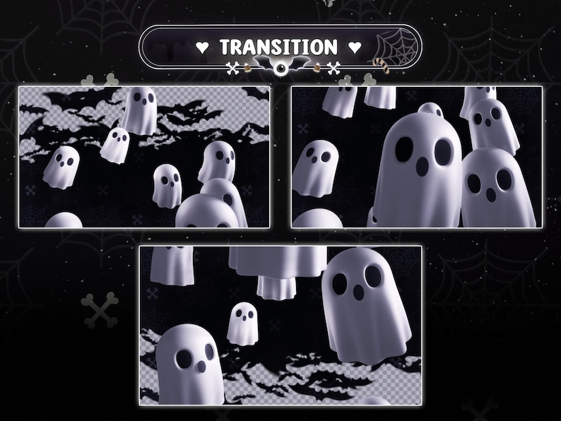 Ghost Room Stream Overlay Package: Spooky Cozy Halloween Twitch ...