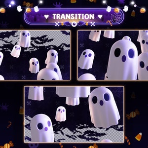 Halloween Ghost Stream Overlay Package – Spooky Cozy Room Theme ...