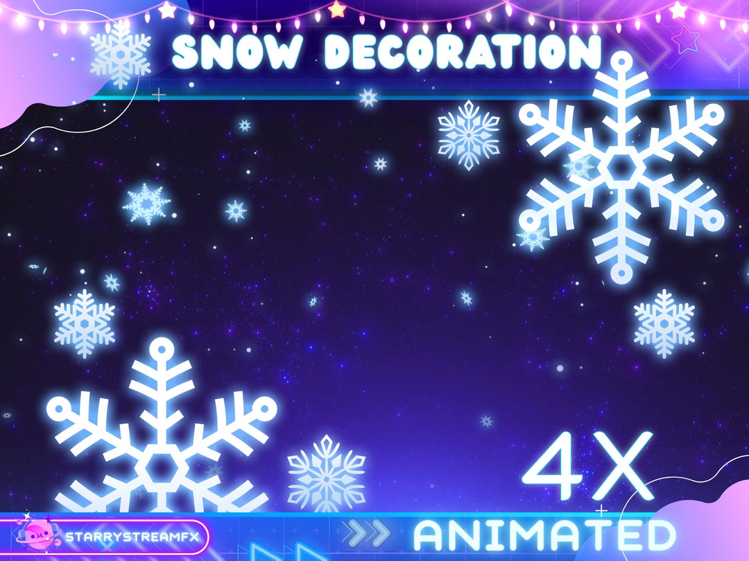Stream Overlay | Animated Christmas Snow Falling | Christmas | Stream ...