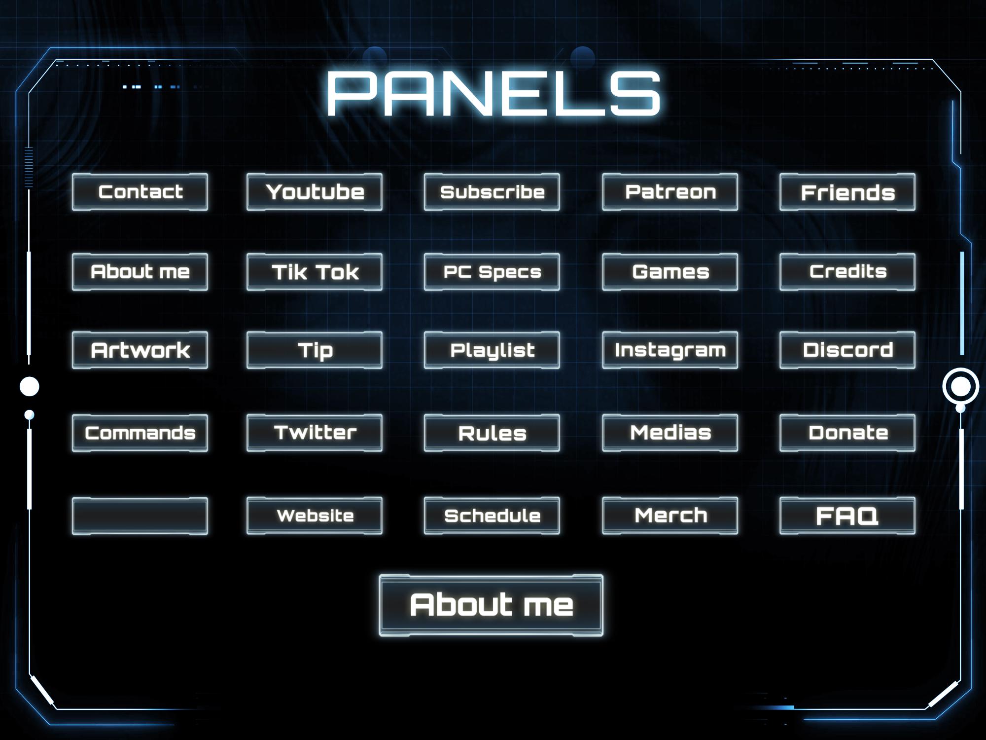 Y2K Neon Stream Overlay Package: Animated Twitch Screens (digital ...