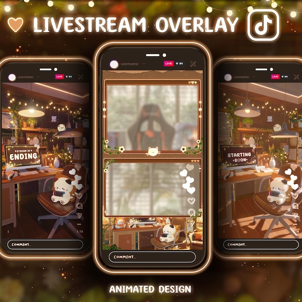 Cozy Fall Stream Overlay - Etsy UK