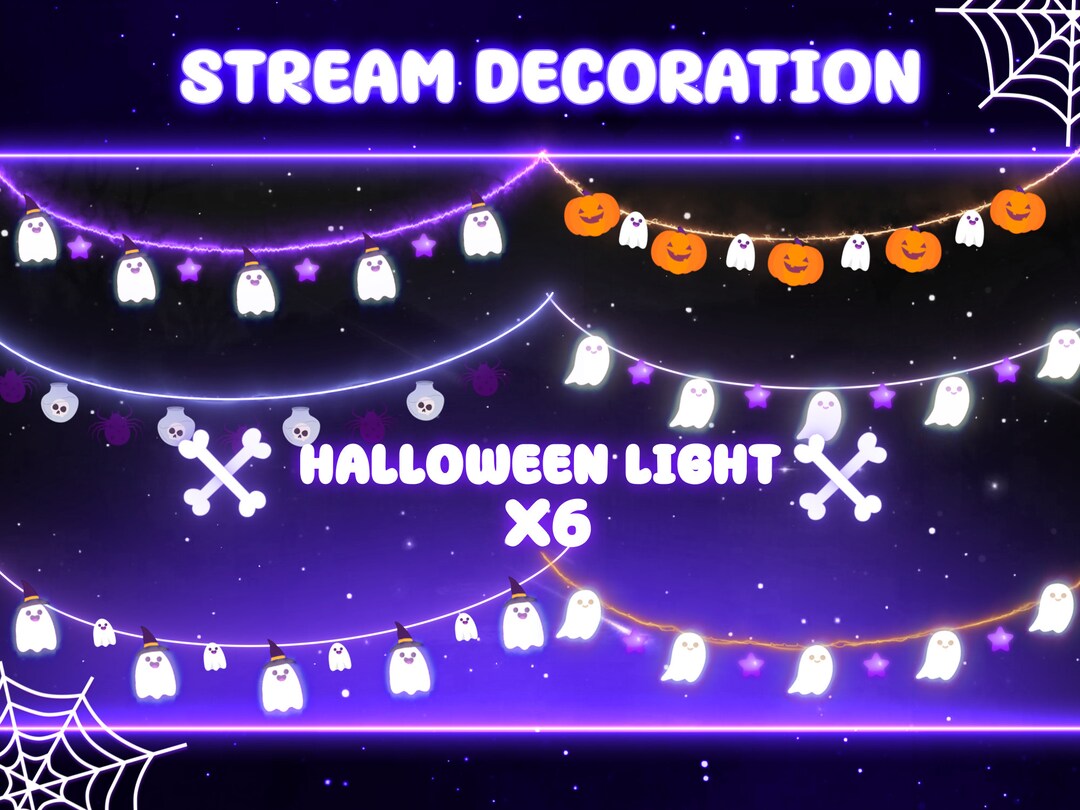 Stream Overlay | Halloween Ghost Lights02 | Halloween | Stream | Ghost ...