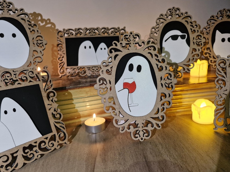 Ghost Frames: Halloween Laser Cut SVG, DXF (digital Download) - Etsy