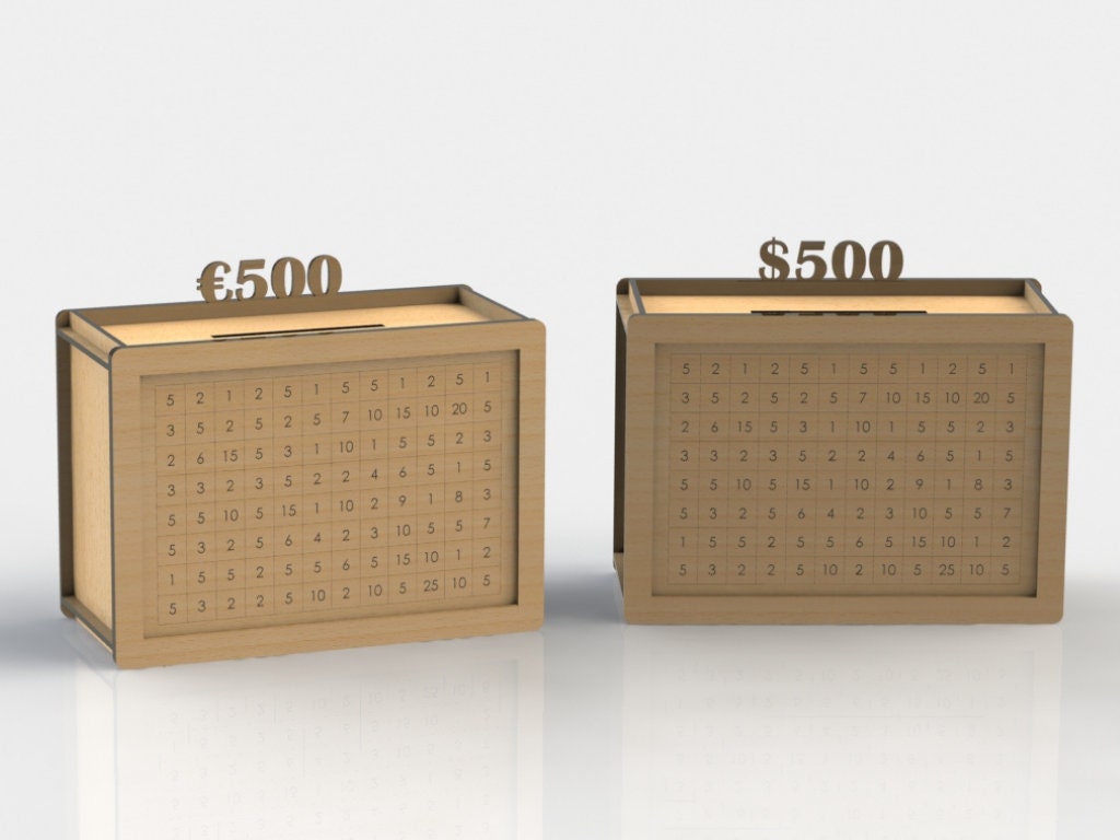 12 Piecetarget Piggy Banks Money Box SVG Laser Cut File Laser Svg ...