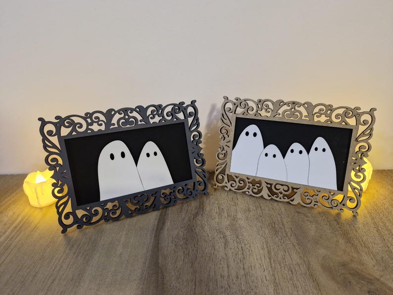 Ghost Frames: Halloween Laser Cut SVG, DXF (digital Download) - Etsy