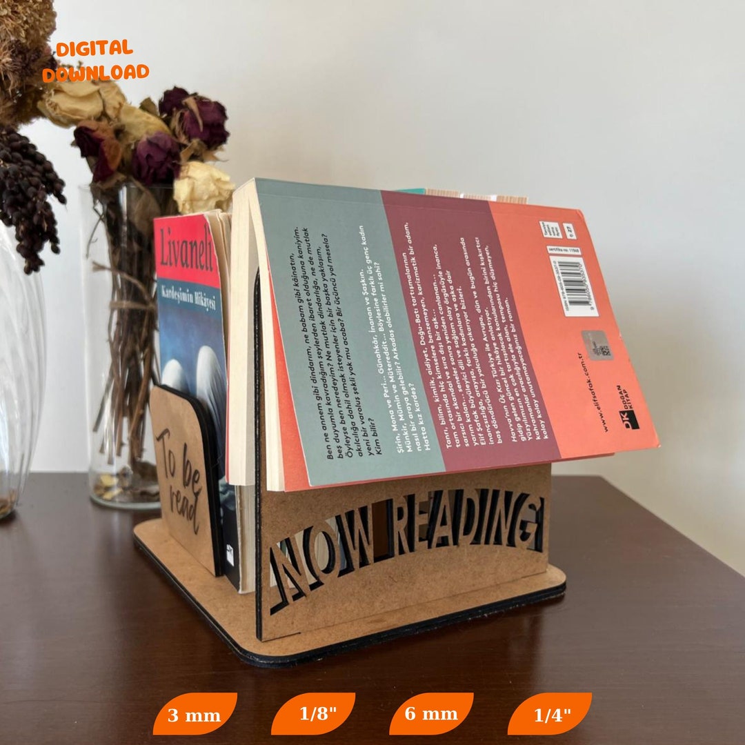Laser Cut Book Stand SVG: Book Lover Gift (digital Download) - Etsy