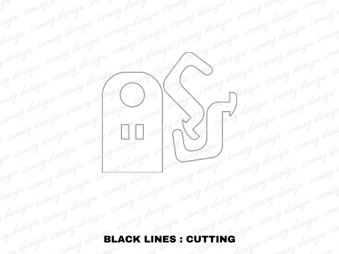 Laser Cut Closet Hook Extension SVG DXF PNG Ai Files (digital Download ...
