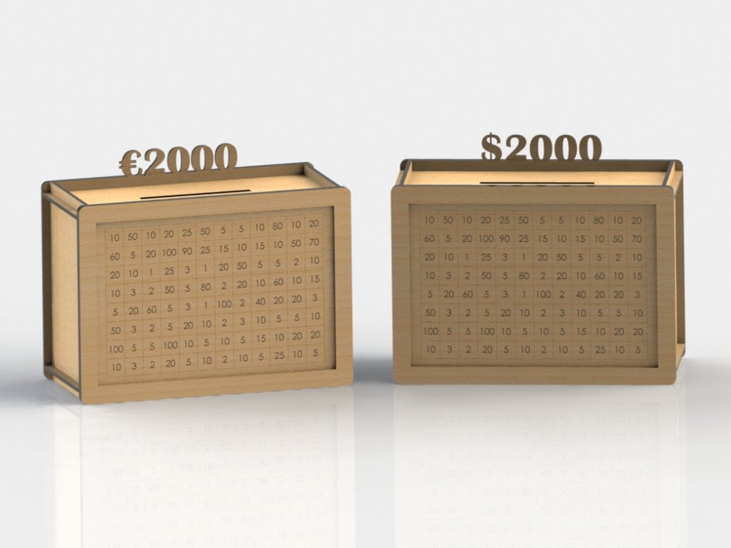 12 Piecetarget Piggy Banks Money Box SVG Laser Cut File Laser Svg ...