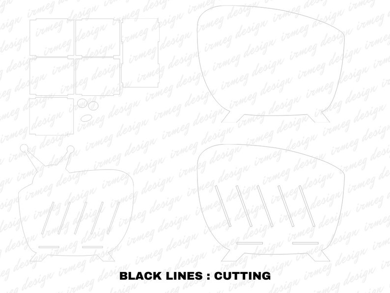 Laser Cut Remote Control Stand Remote Holder Remote Control Holder ...