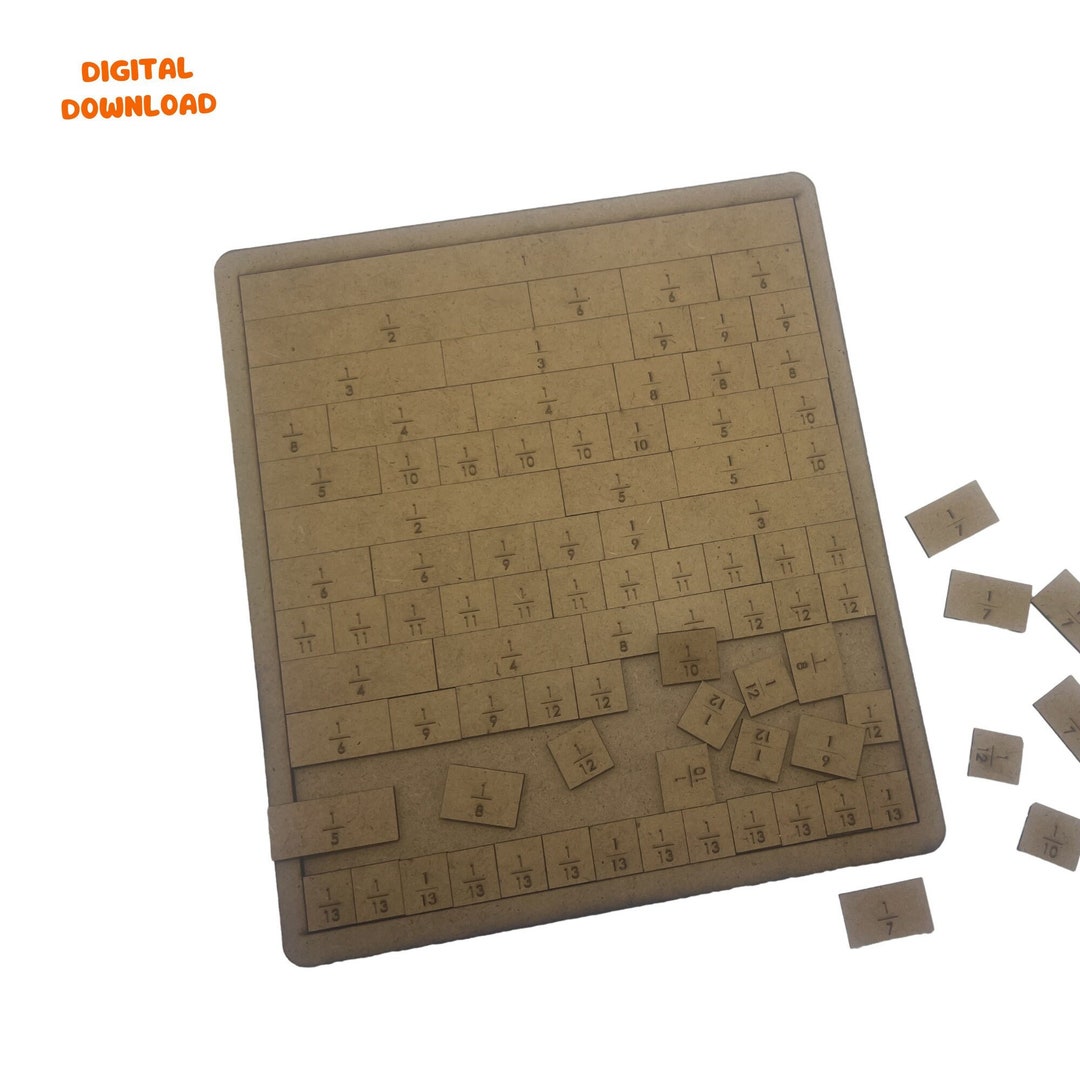 Fraction Svg, Montessori Math, Laser Cut Toys, Homeschool, Montessori ...