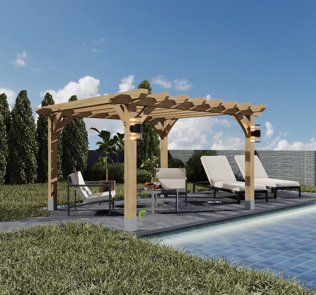 D3.5m X W3.5m Pergola Pearmain - Etsy