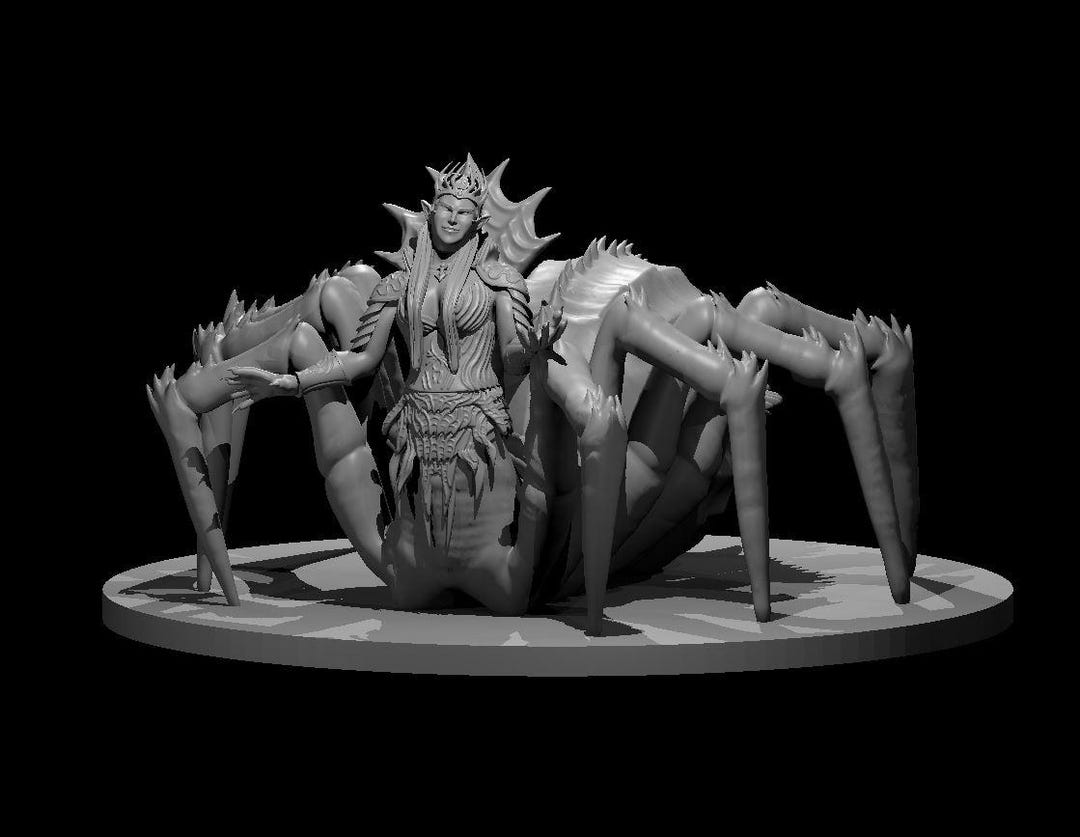Lolth, Demon Queen of Spiders, Huge Fiend, Tabletop RPG Miniature Dnd ...