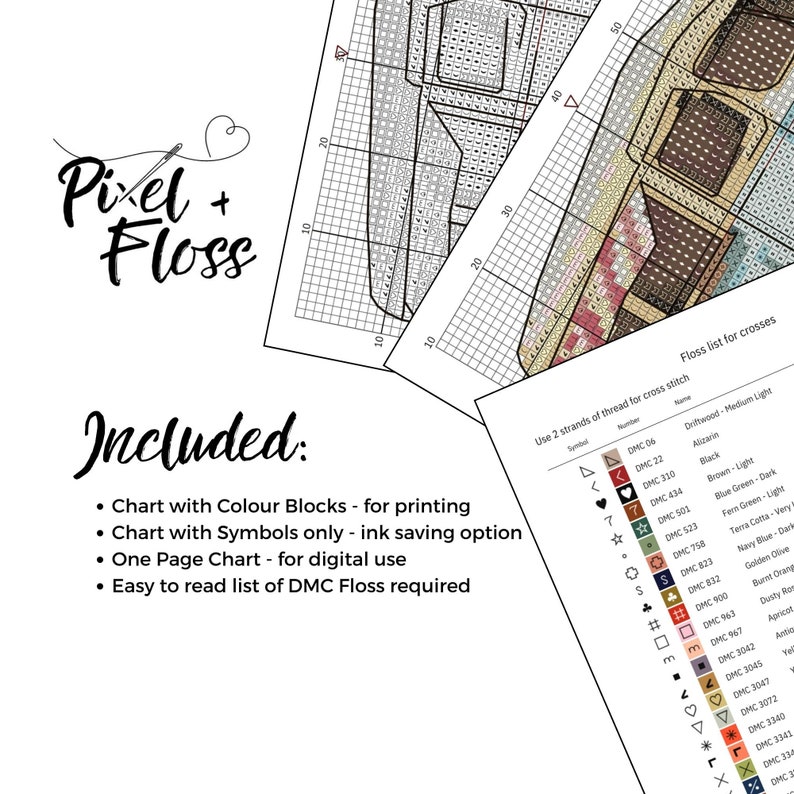 Golden Hour Reading Cross Stitch Pattern, Full Coverage, Pdf, Instant ...