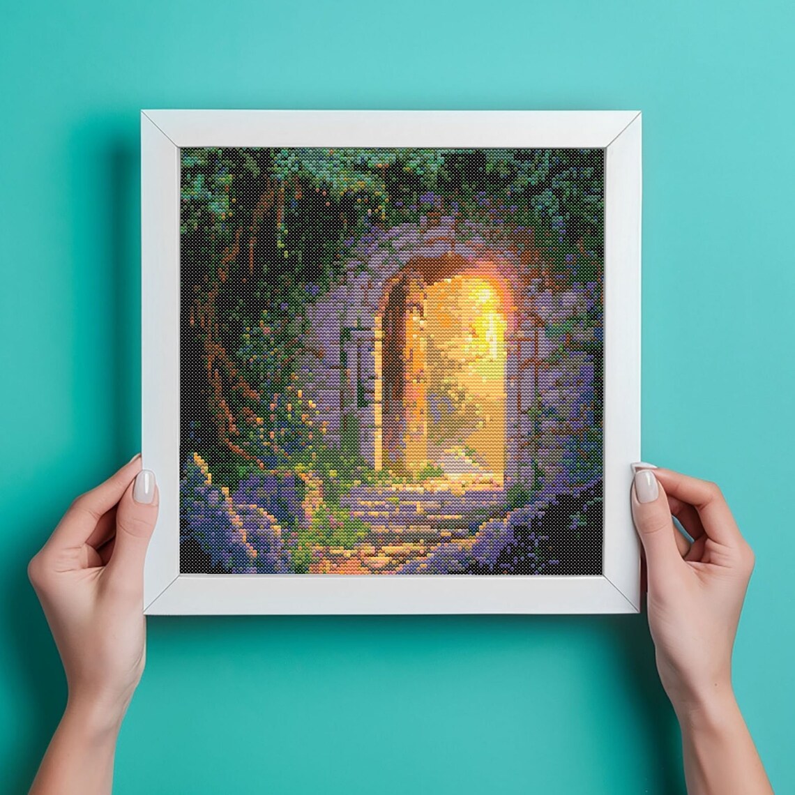 Enchanting Magical Doorway Full Coverage Cross Stitching Pattern With ...