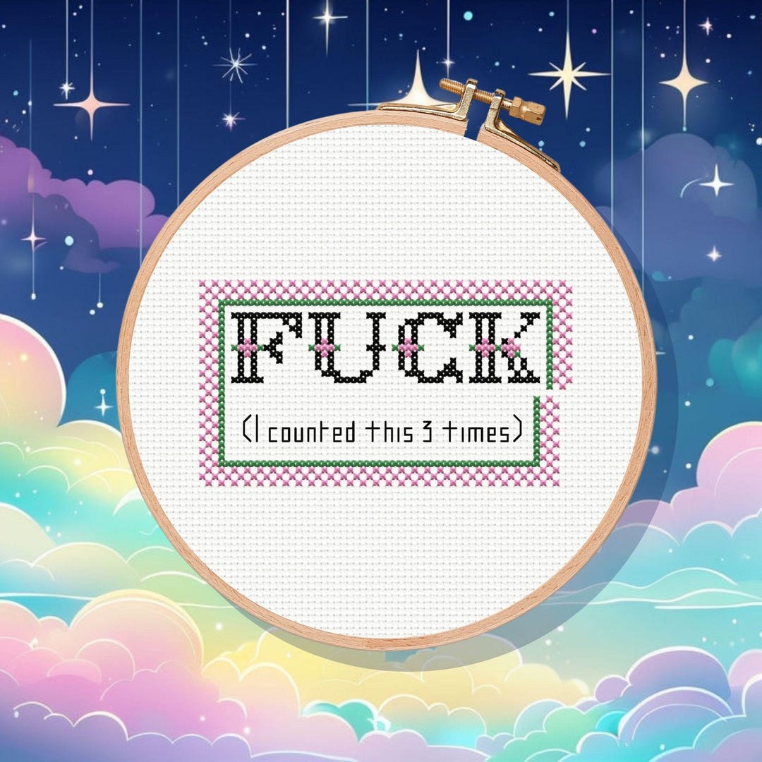 Miscount Counted Cross Stitch Pattern, Intentional Mistakes, Oops, - Etsy