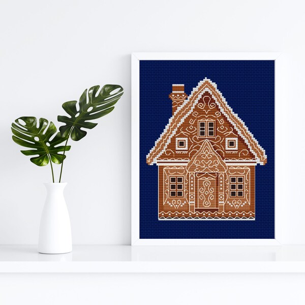 Gingerbread Cross Stitch Kit - Etsy
