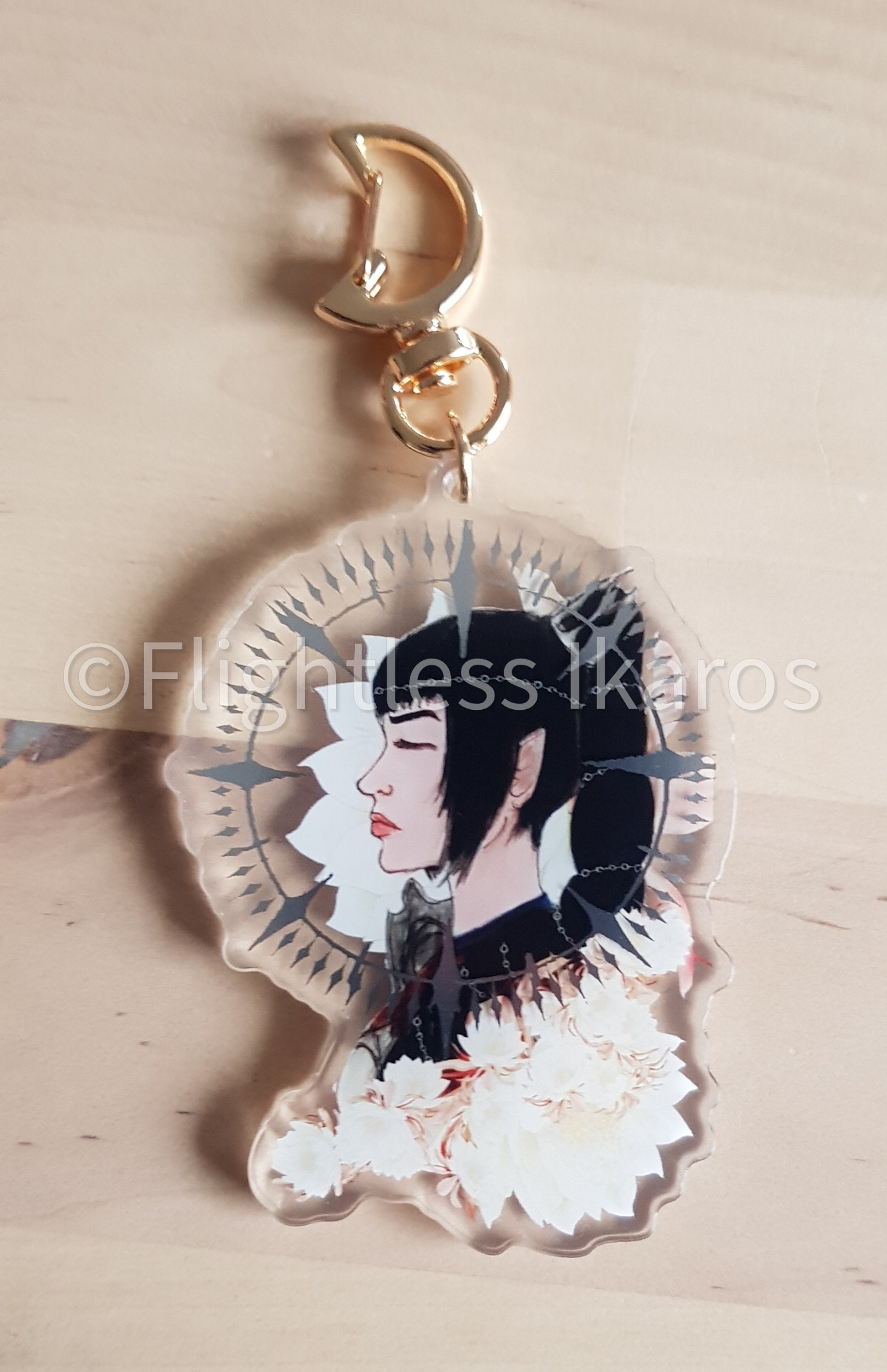 BG3 Baldur's Gate 3 Hot Stamping Acryclic Keychains Astarion, Wyll ...