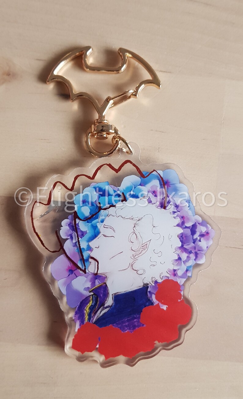 BG3 Baldur's Gate 3 Hot Stamping Acryclic Keychains Astarion, Wyll ...