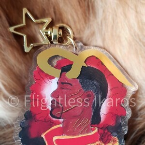 BG3 Baldur's Gate 3 Hot Stamping Acryclic Keychains Astarion, Wyll ...