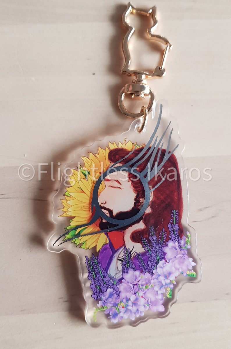 BG3 Baldur's Gate 3 Hot Stamping Acryclic Keychains Astarion, Wyll ...