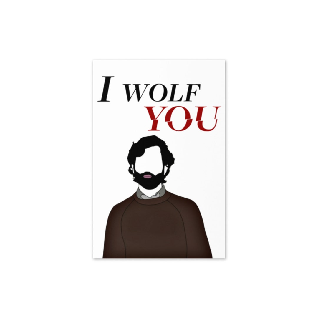 I Wolf You Card, Netflix Funny Greeting Card, Anniversary Card ...