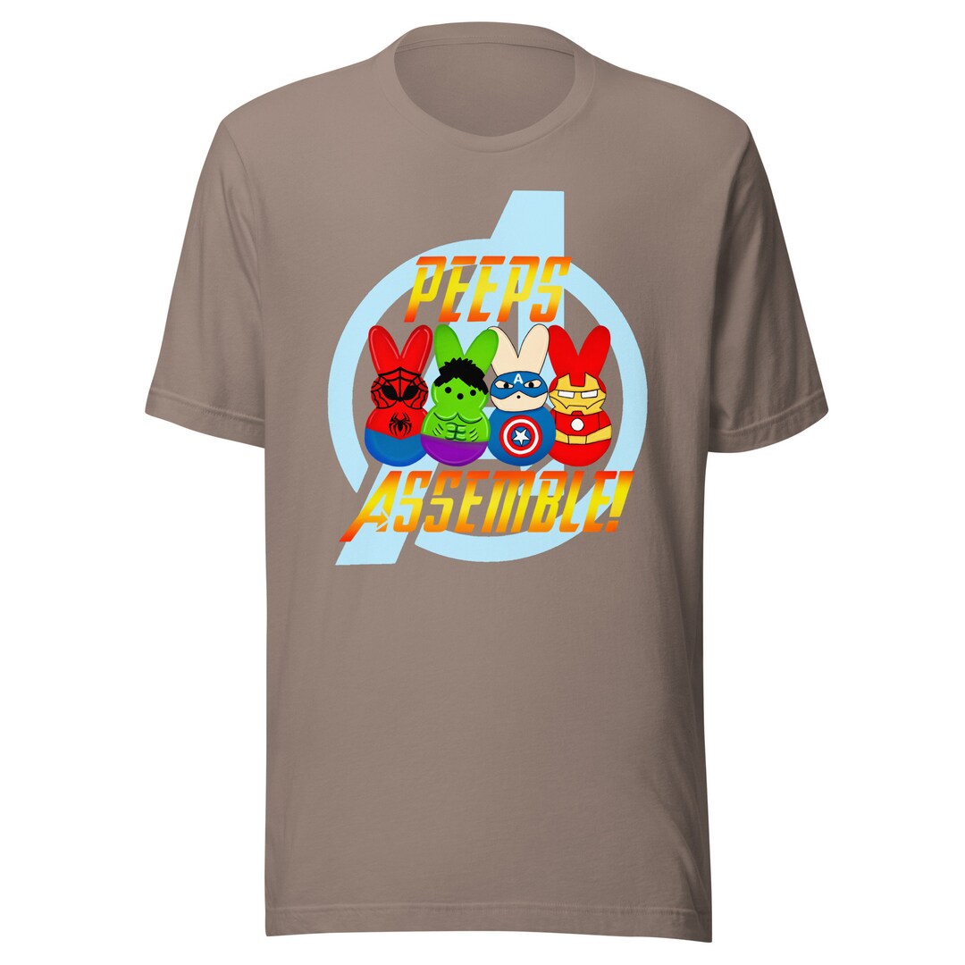 Peeps Assemble T-shirt, Unisex Avengers Superhero Tee, Funny Easter ...