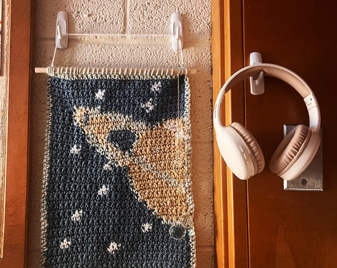 Saturn Tapestry Crochet Outer Space Wall Hanging (MADE TO ORDER) - Etsy