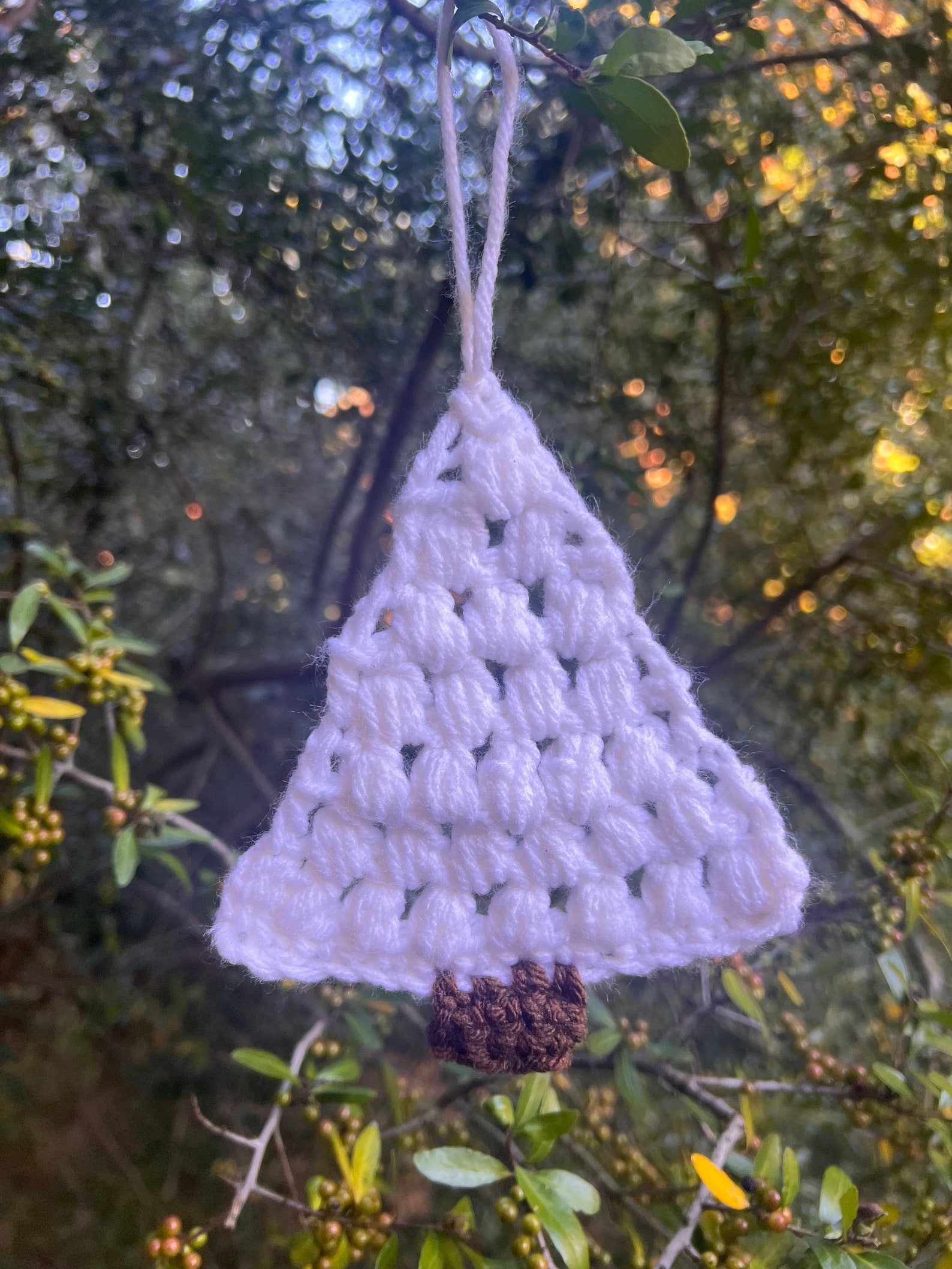 SET OF 2 Crochet Christmas Tree Ornament Handmade Customizable - Etsy