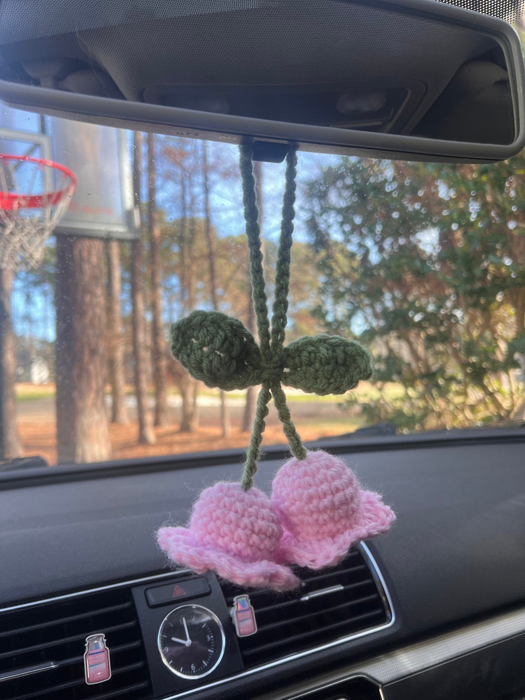 Lily of the Valley Car Hanging Flower Car Hanging Crochet Car Hanging ...