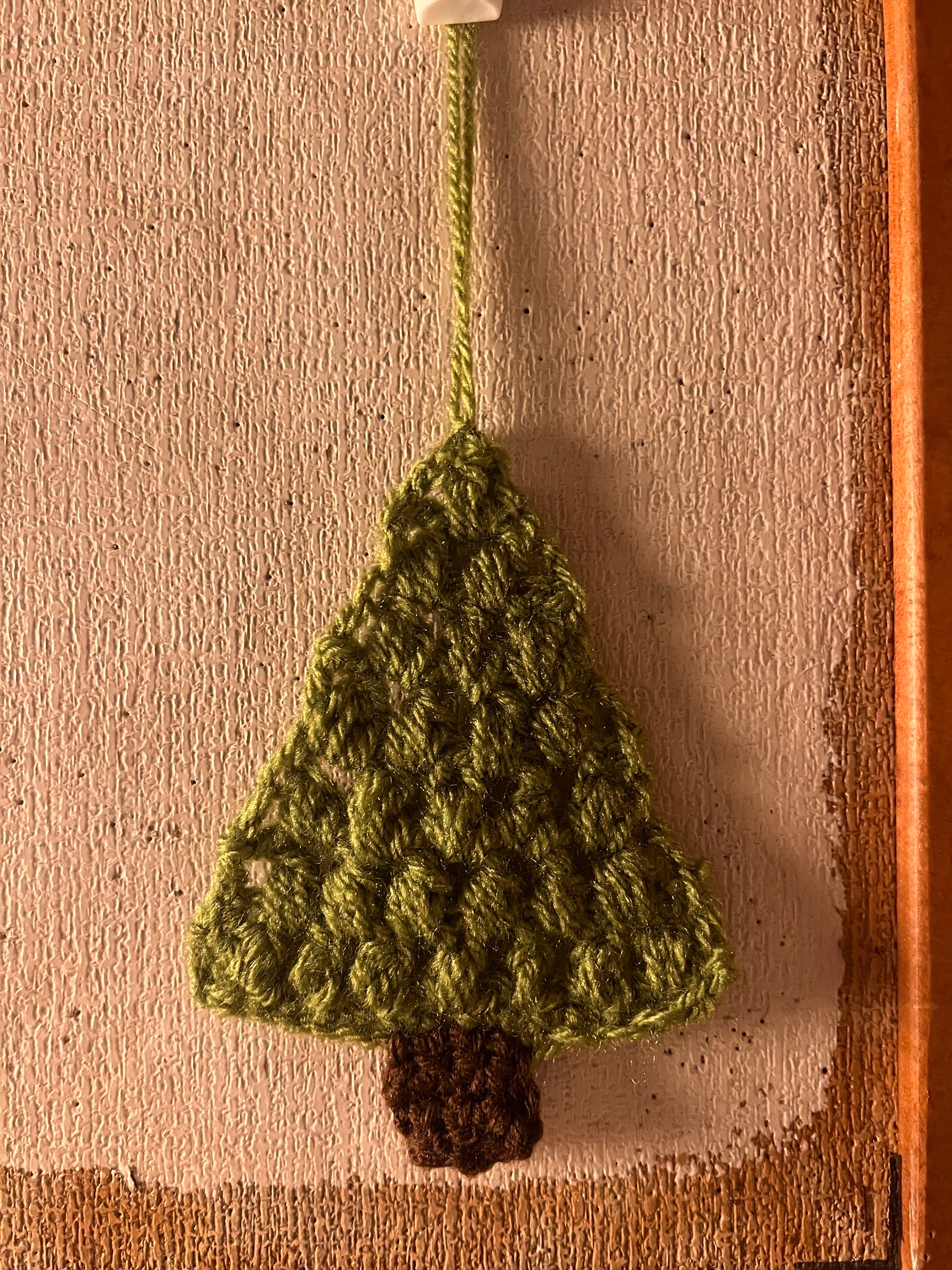 SET OF 2 Crochet Christmas Tree Ornament Handmade Customizable - Etsy