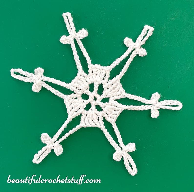 Lace Snowflakes Set PDF Crochet Pattern: Cotton Yarn Christmas Decor - Etsy