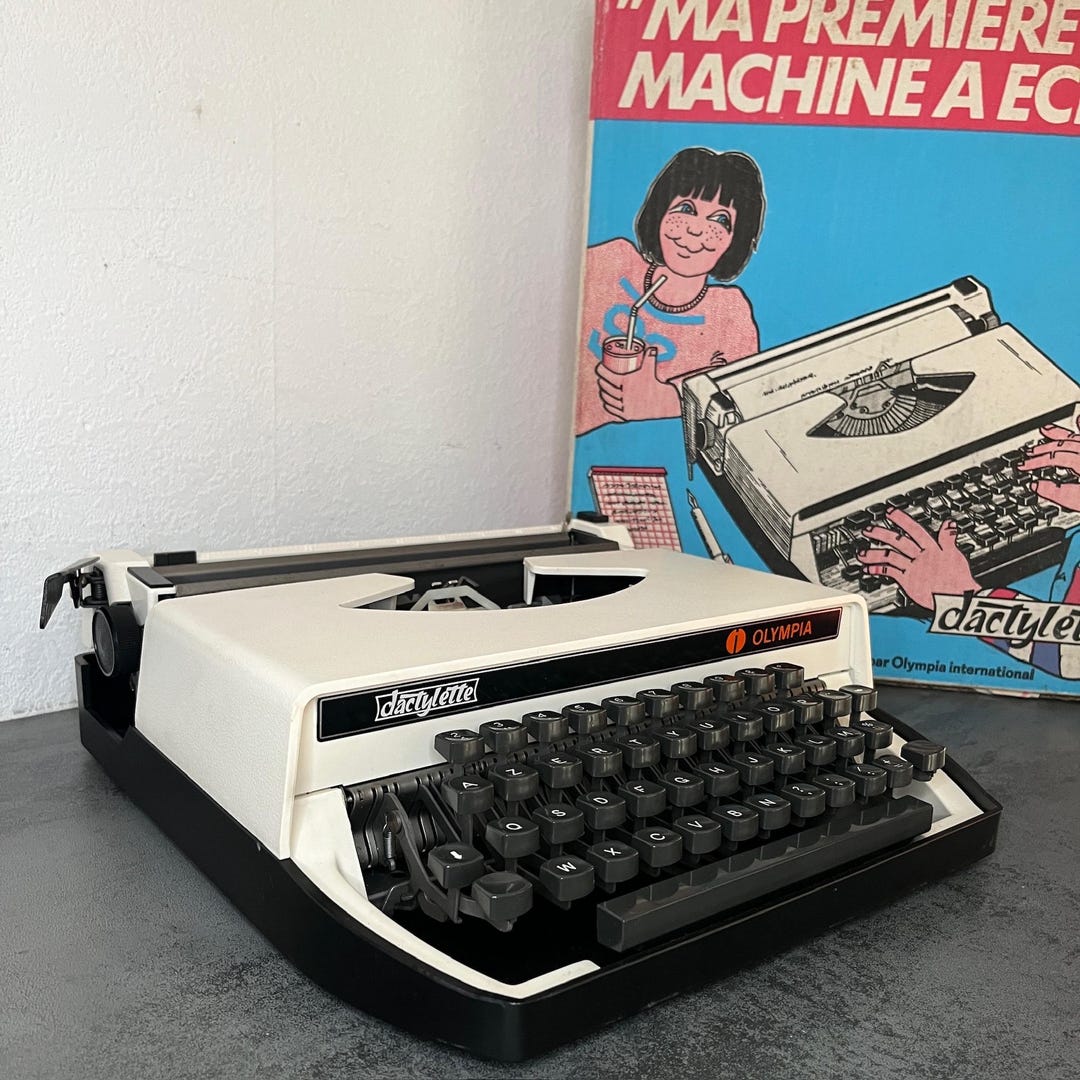 Olympia Dactylette - Children's Typewriter With Original Box - AZERTY ...