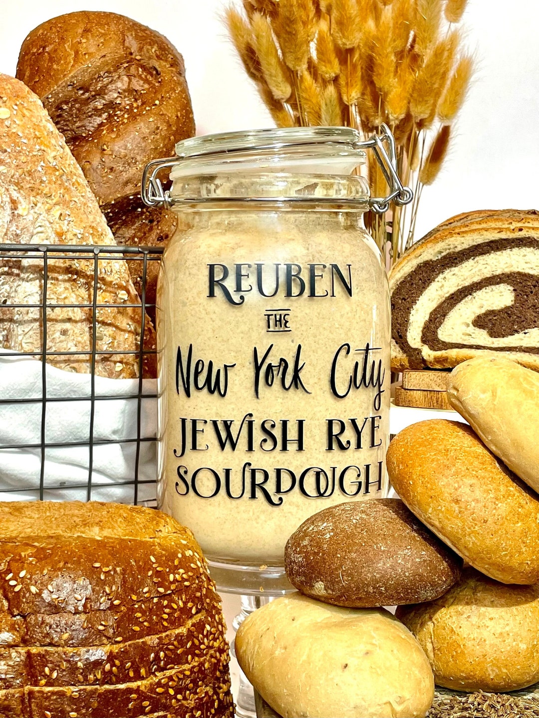 New York JEWISH RYE Sourdough Starter: 100 Years Old, Authentic Wheat ...