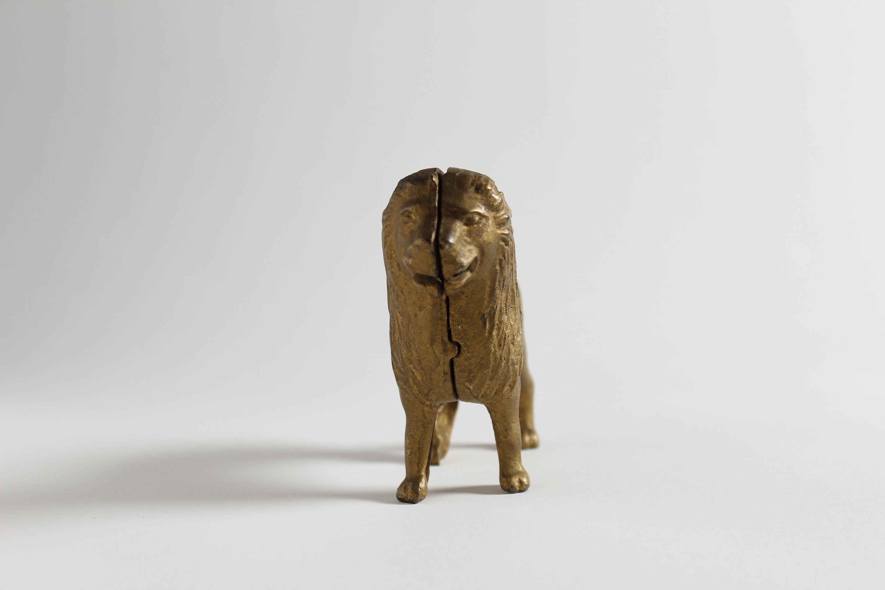 Antique Cast Iron Lion Bank / Early 1900s - Etsy