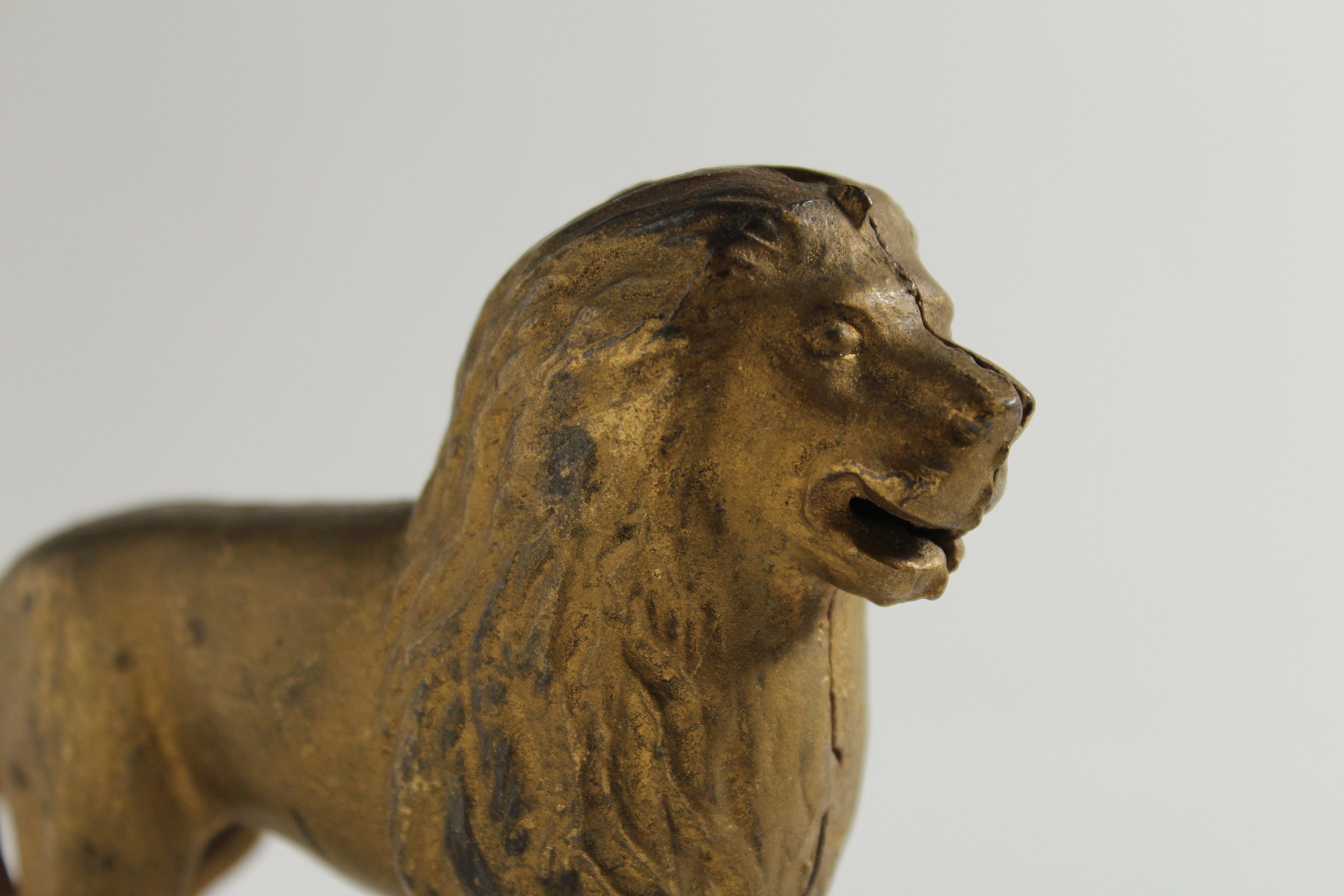 Antique Cast Iron Lion Bank / Early 1900s - Etsy